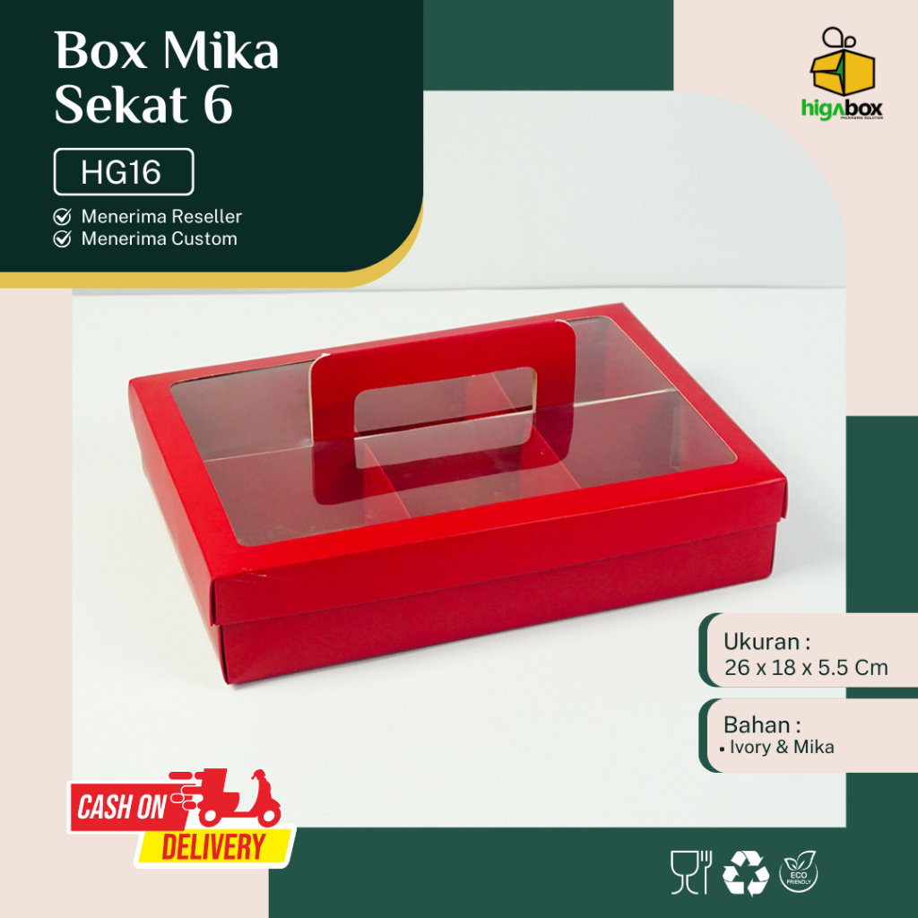 Nastar Pie Box with Mica Dividers 6 Dividers / Box Box of Dividers ...