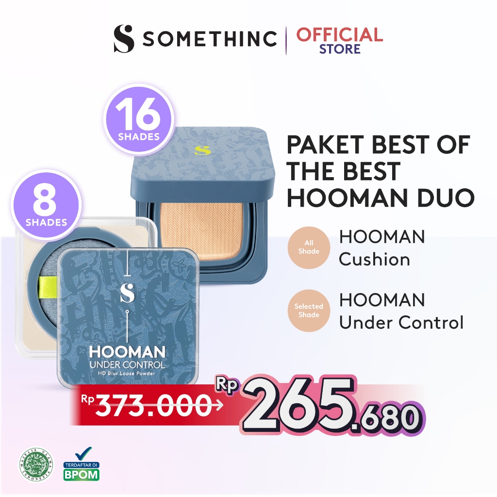 Somethinc [2 PCS] Best of The Best Hooman Duo (Hooman Cushion + Hooman Powder) | Shopee Singapore