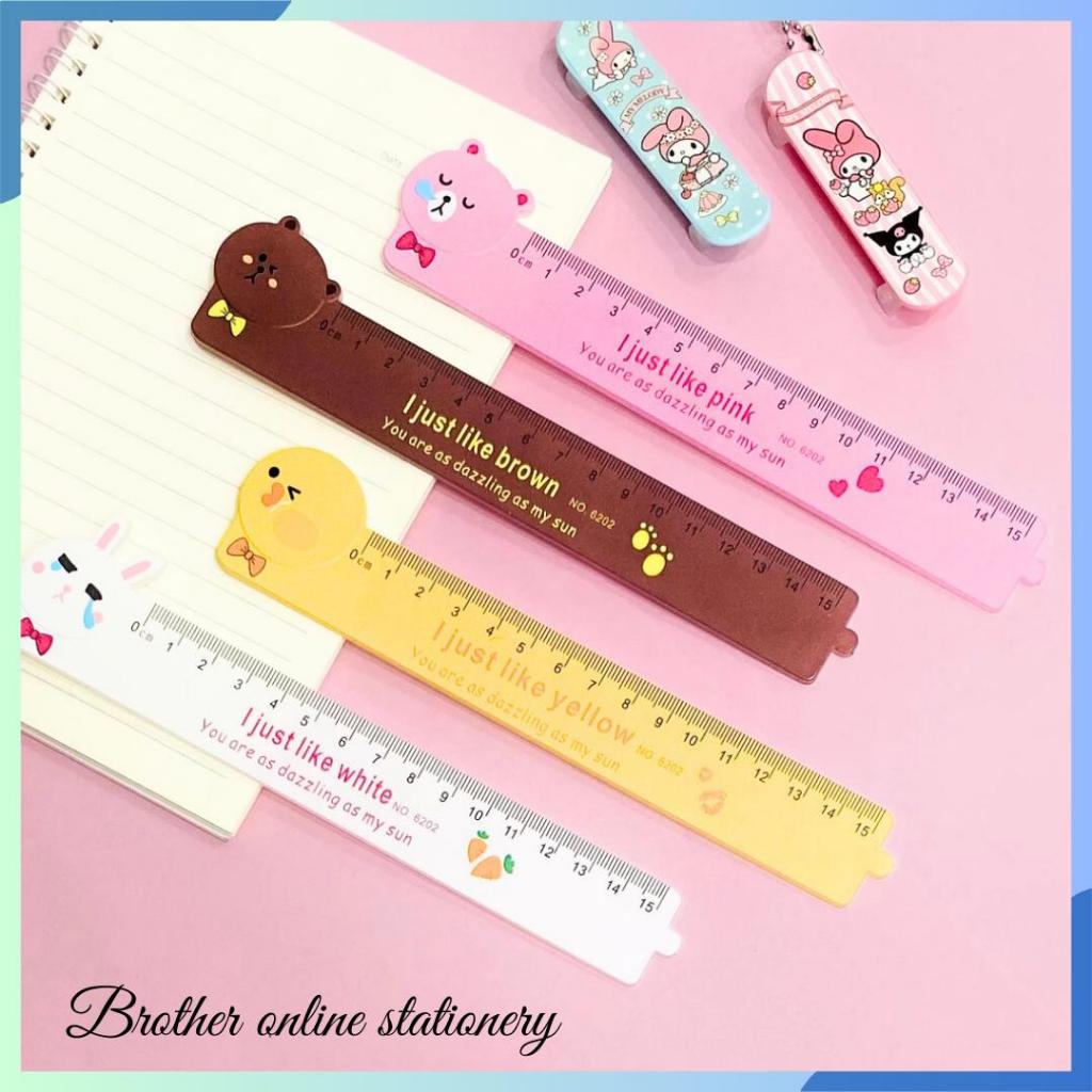 Bos Ruler Ruler 15 cm/Shaped Ruler/Drawing Ruler/Cute Ruler | Shopee ...