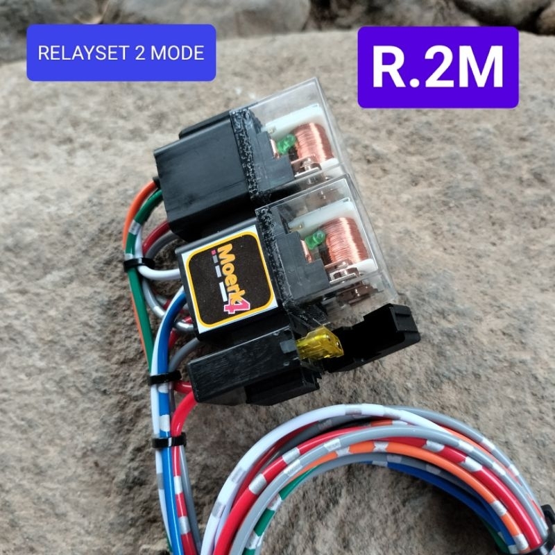 Relayset 2 MODE + relay, 12V transparent relay, for shooting lights, d2 ...