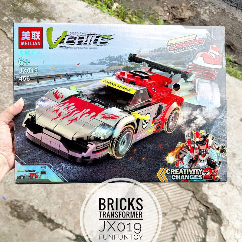 Cool Transformer Bricks 2in1 Transformer Figure contains 456pcs JX019 ...