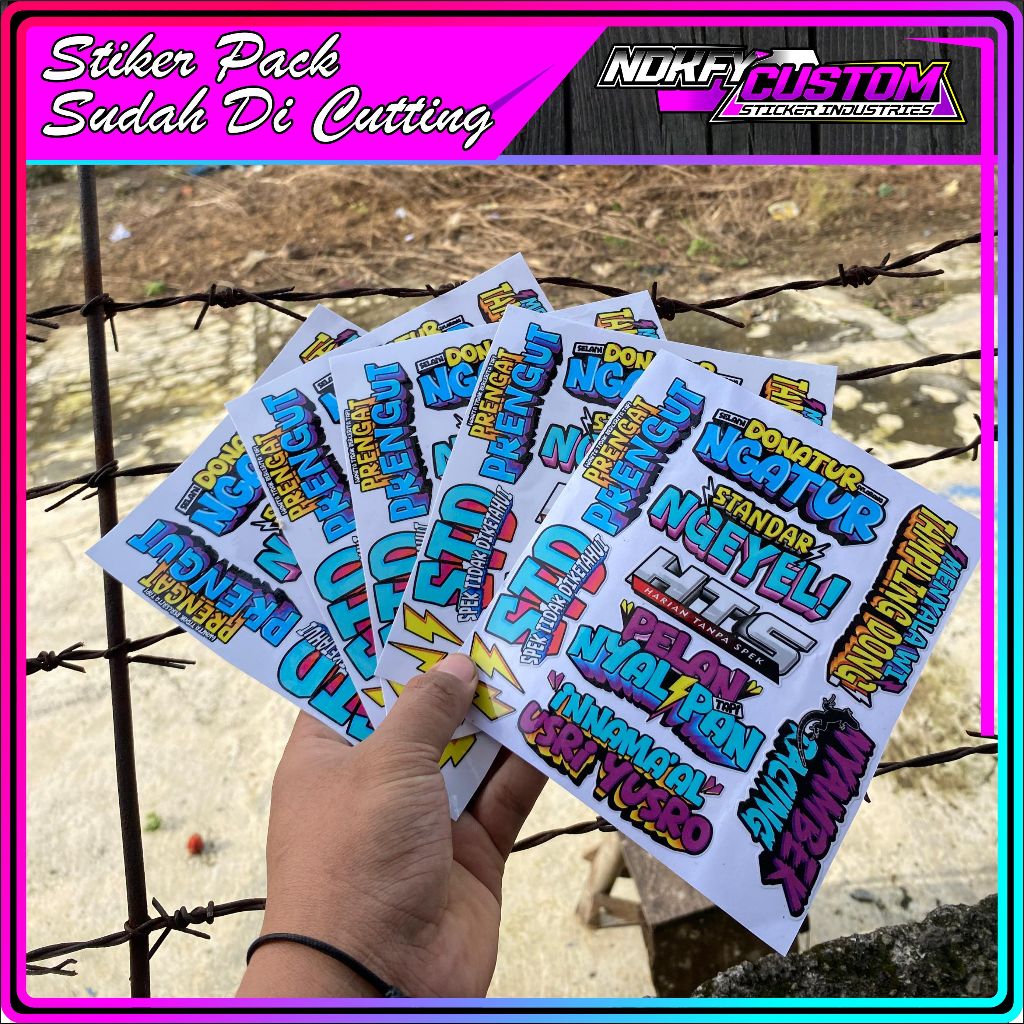 STICKER PACK CONTAINS 9 + 2 LIGHTNING STD STANDARD NGEYEL PRENGAT ...