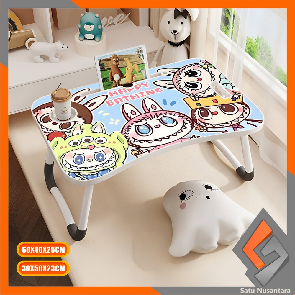 Sn-c1209 Labubu Character Folding Laptop Table Portable Multipurpose ...