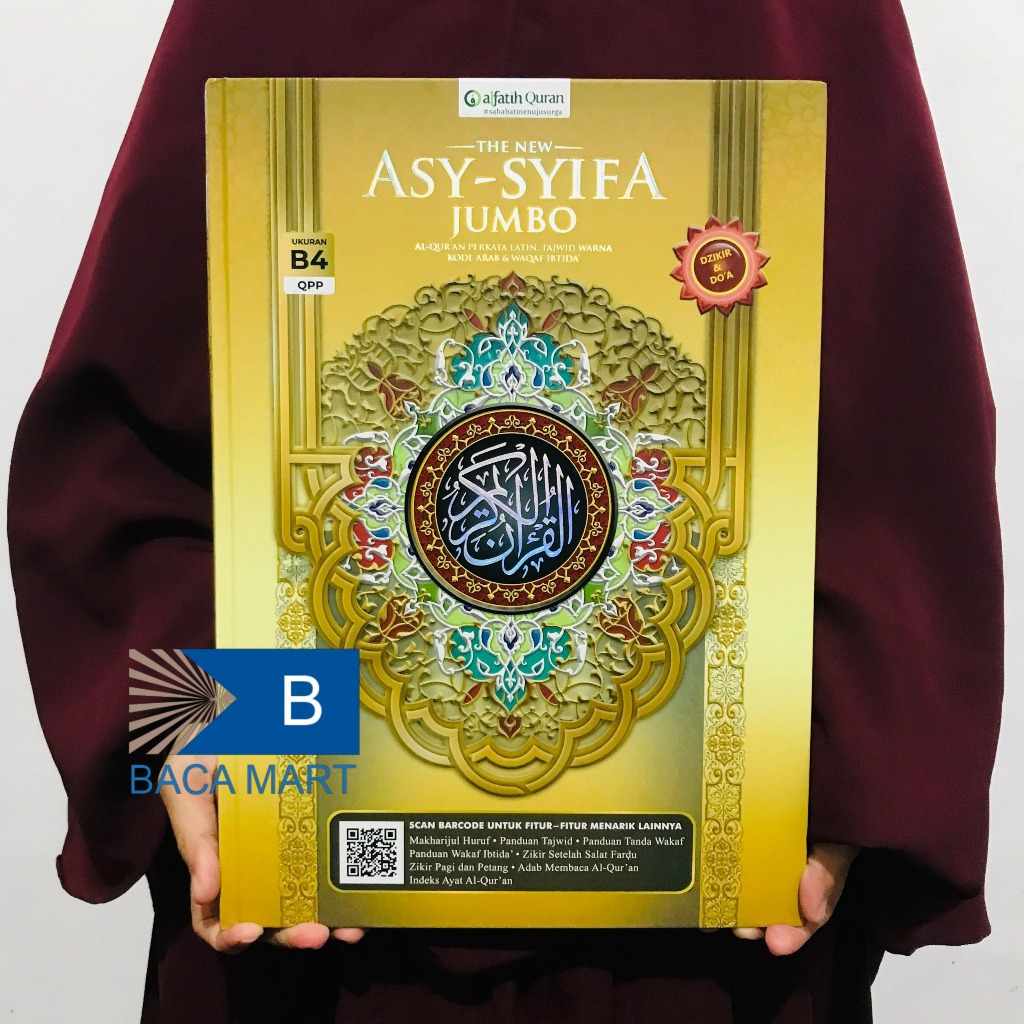 Al QURAN JUMBO ASY SYIFA B4 HC Transliteration of words Tajwid Color AL ...