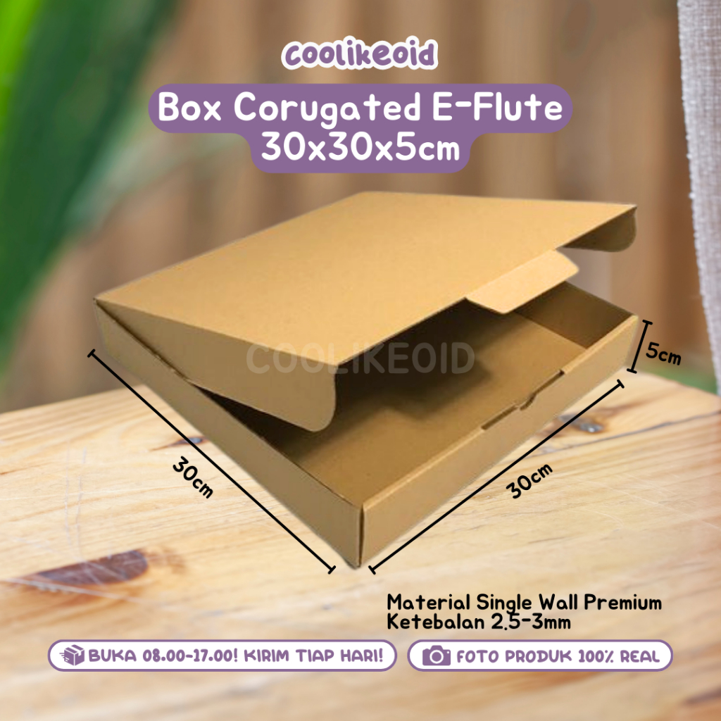 [READY] Kardus PACKING BOX SIZE 30x30x5 DUS DONUT PACKAGING BAJU ALBUM ...