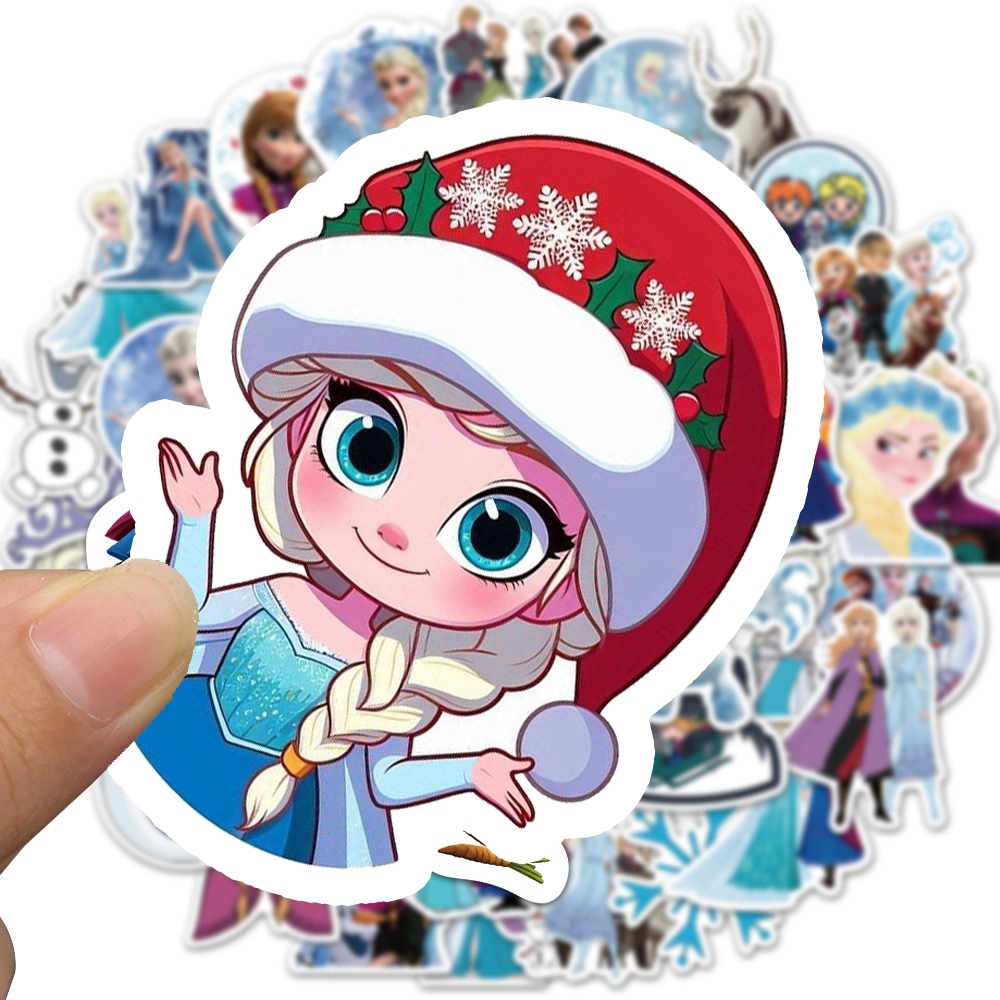 Frozen Cartoon Stickers 2 WaterProof Paper Stickers contains 13 pcs ...