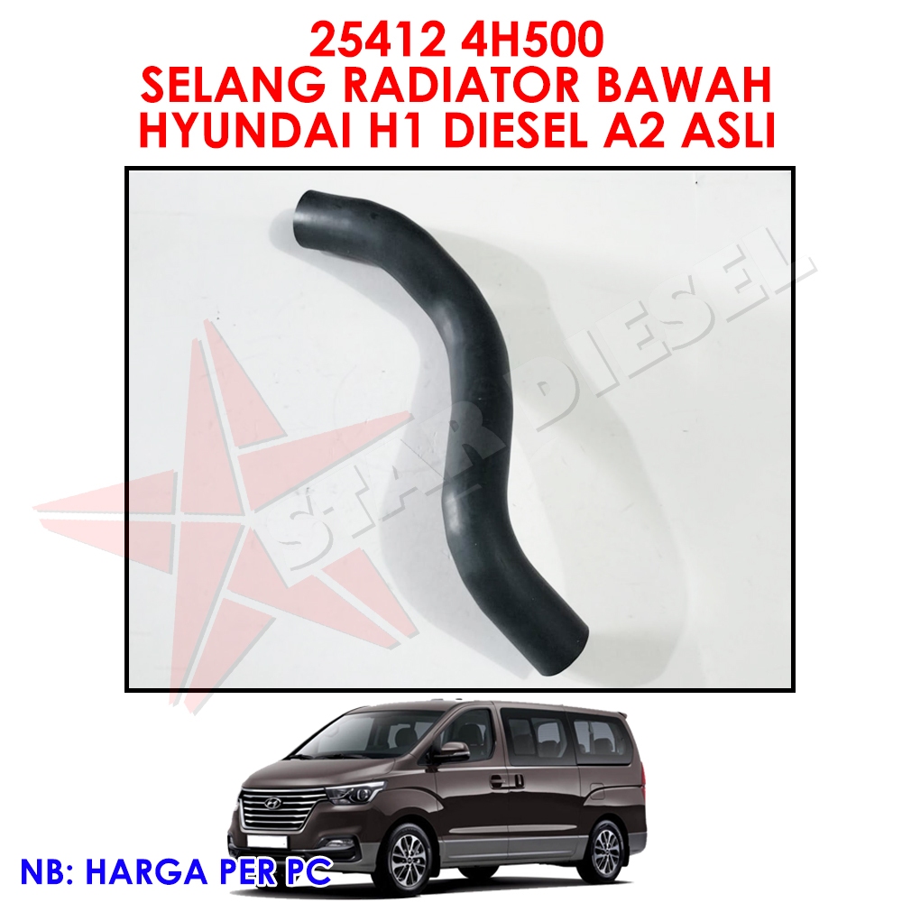 ORIGINAL HYUNDAI H1 A2 LOWER RADIATOR HOSE 25412 4H500 HOSE COOLANT LOW ...