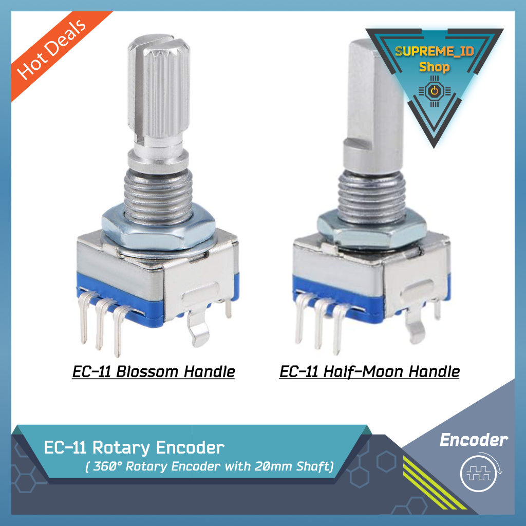 Ec11 EC-11 Rotary Encoder / Digital Potentiometer 5-pin Sensor | 5v ...