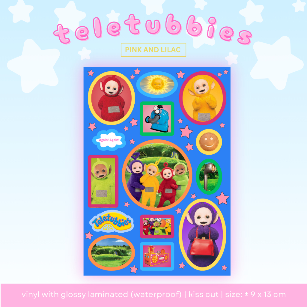Teletubbies Sticker Sheet | Deco Sticker Japan Waterproof | Shopee ...