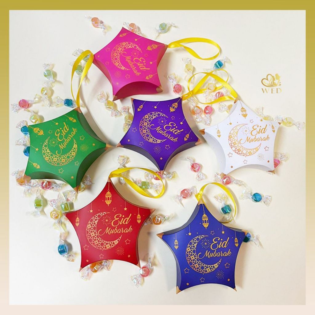 Wed Star Shaped Eid Souvenir Box / Children's Souvenir Candy Box Hari ...
