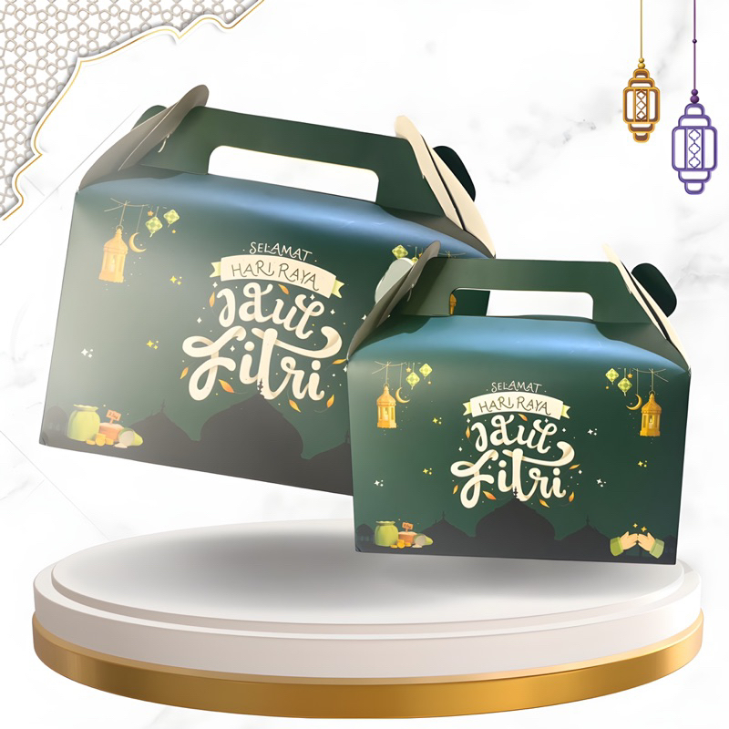 Gable Box Eid Al-Fitr Hampers Box / Eid Souvenirs / Hari Raya Hampers ...