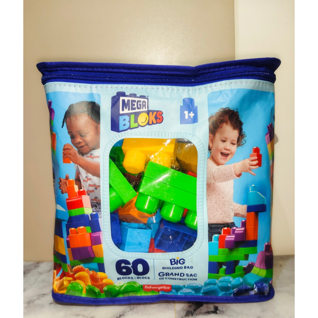 Mega Bloks Big Building Bag 60 pcs | Shopee Singapore