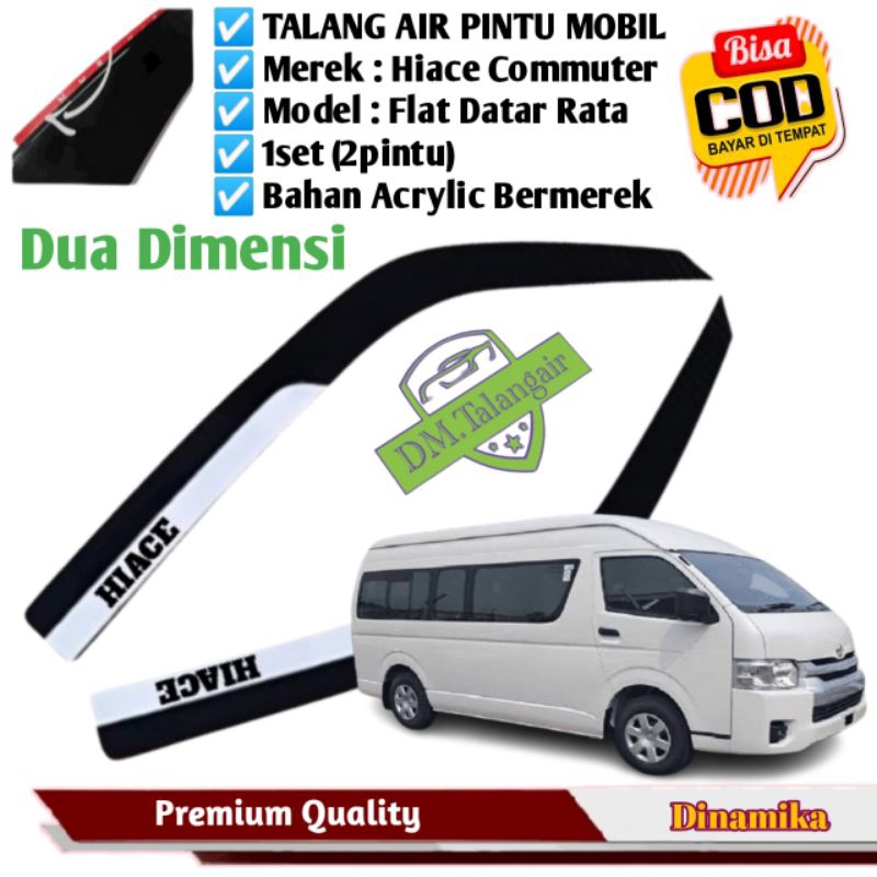 Toyota Hiace Commuter car water gutters 2pcs Premium Quality | Shopee ...