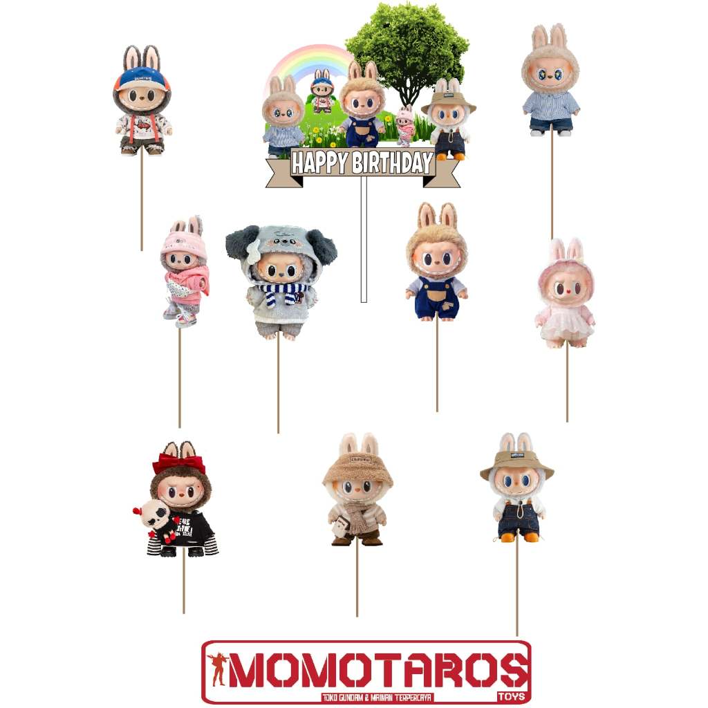 Labubu Cake topper contains 10 pcs | Shopee Singapore