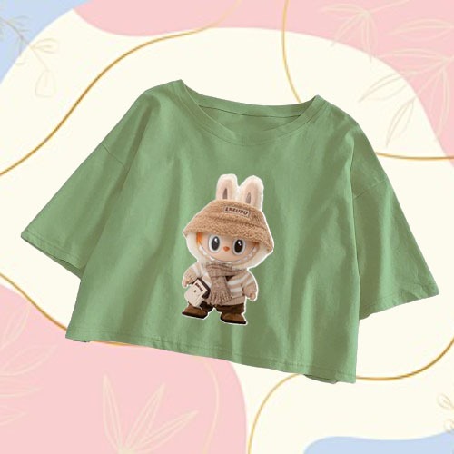 Crop TOP OVERSIZE LABUBU/CROP TOP Women | Shopee Singapore