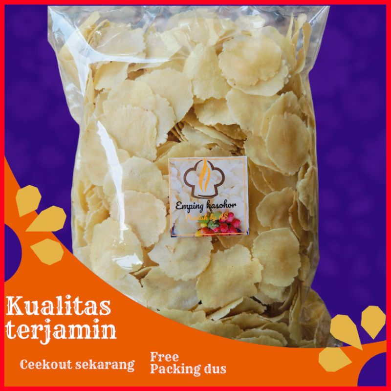 Super thin melinjo emping 1kg 1-2 original typical of banten seeds ...
