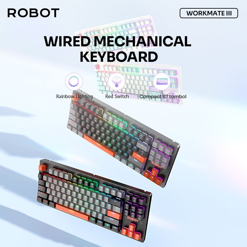 ROBOT Gaming Keyboard WORKMATE III Mechanical Black Myth Wukong 78 Keys ...