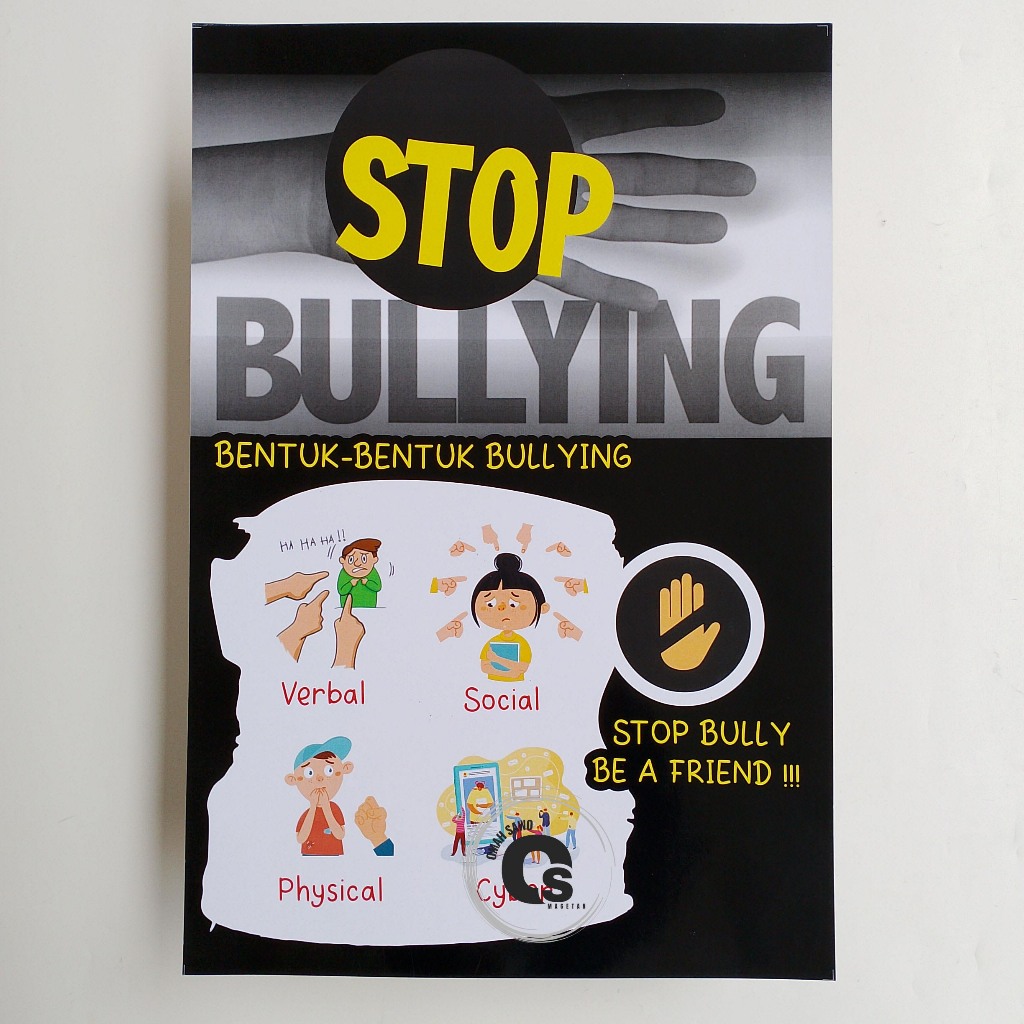 Stop Bullying Poster - Bullying Shape Poster - Bullying Educational ...
