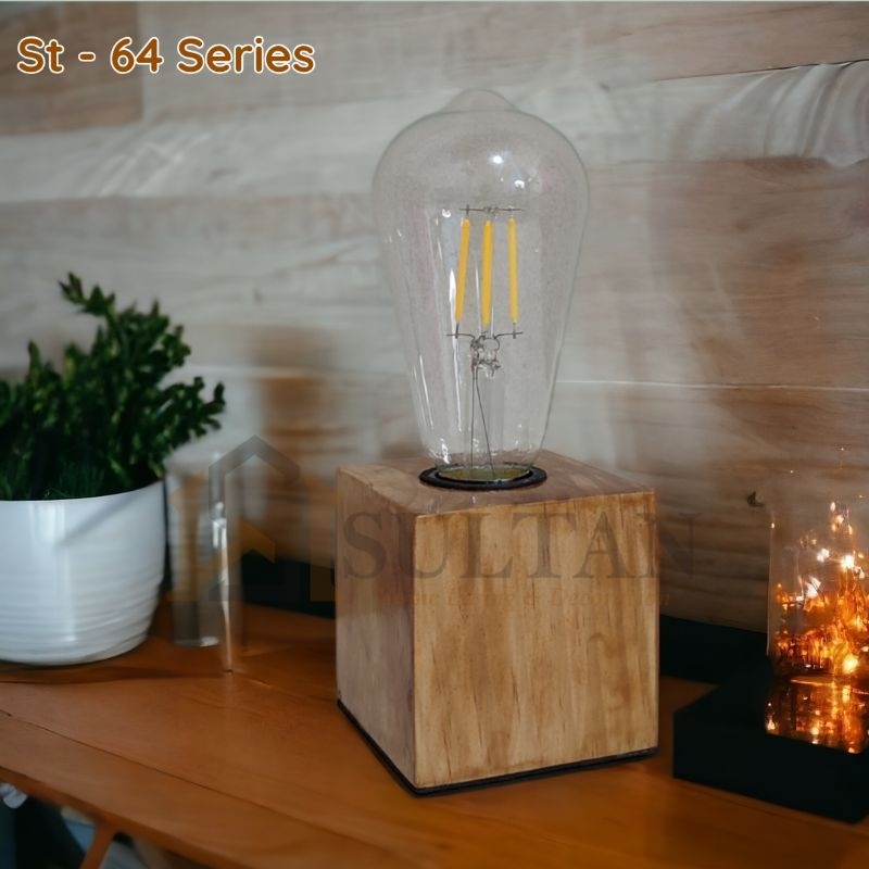 KAYU Aesthetic Wood Minimalist Vintage Lamp | Decorative Lights ...