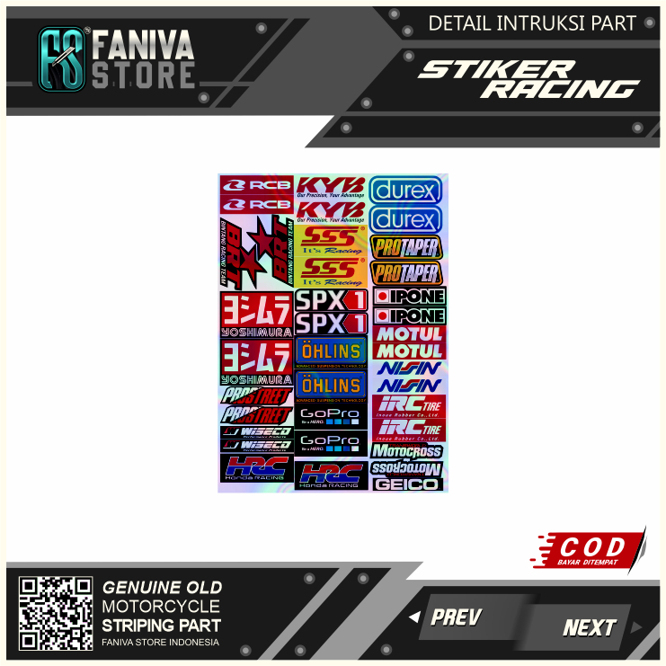 Racing Sticker/Exhaust Sticker/RACING LOGO Sticker/HIGH RESOLUTION ...