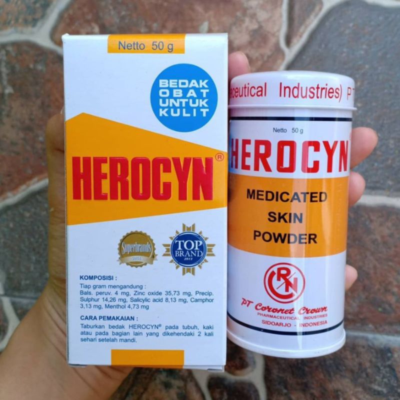 Herocyn Powder 50g - Prickly Heat Powder & Reduces Itching on the Skin ...