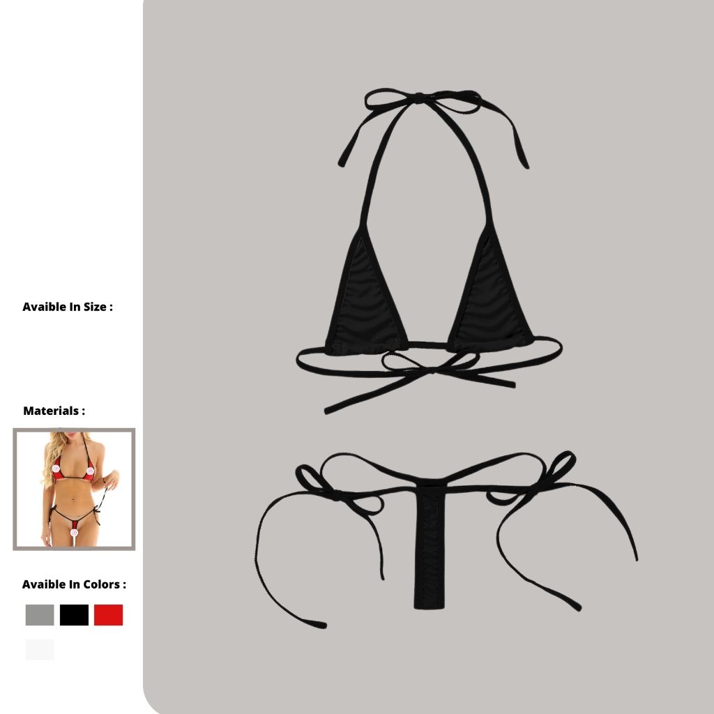 Sexy Micro G String Bikini Set / Mini Thong Swimsuit SG009 | Shopee ...