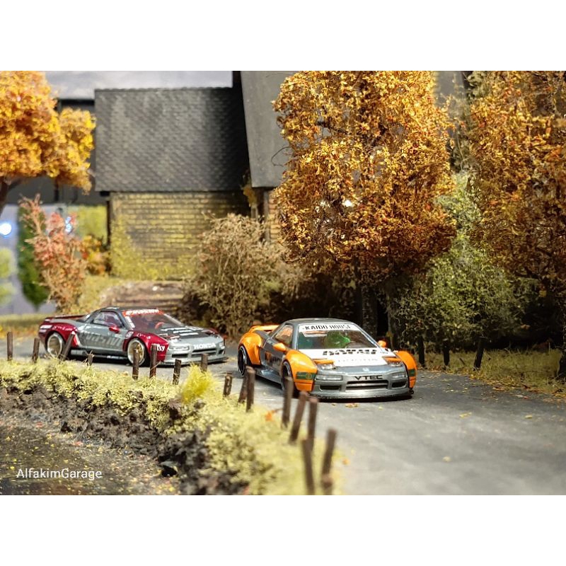 Mini GT 094 Kaido House CHASE Honda NSX Evasive V1 Red with Glen Chou and Mizu Signature ...