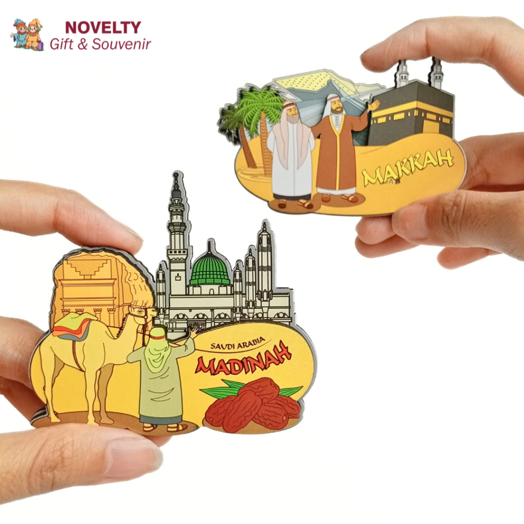 Mecca fridge magnet souvenirs, souvenirs from Saudi Arabia | Shopee ...