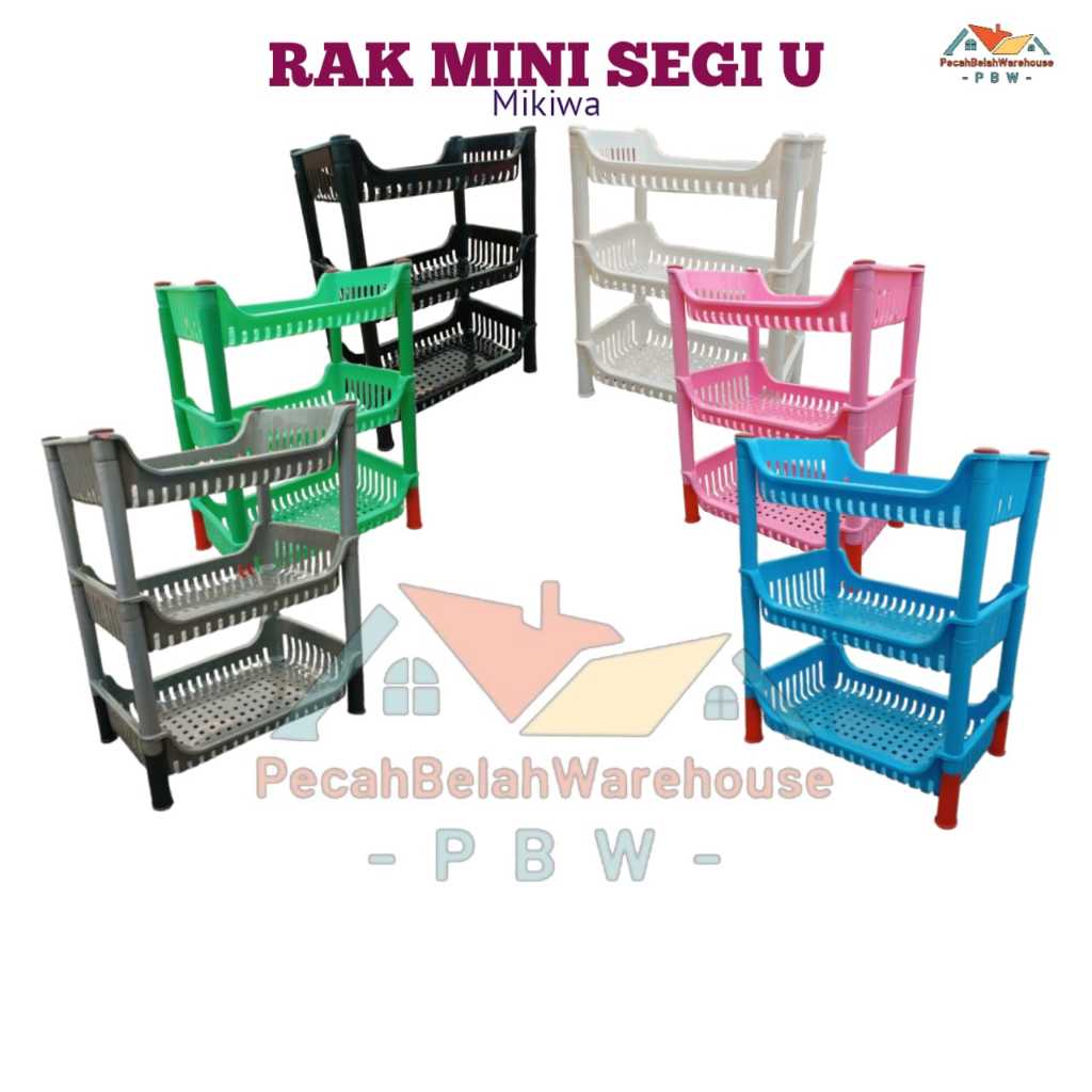 Mini U-Shaped Plastic Shelves Stacking 3 / Plastic Stacking Shelves 3 ...