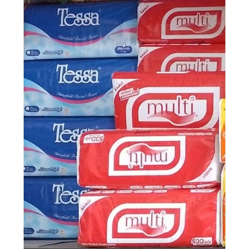 Multi Tissue 250s x 2ply 500ply 1 Carton 40pcs (1 Production with Tessa ...