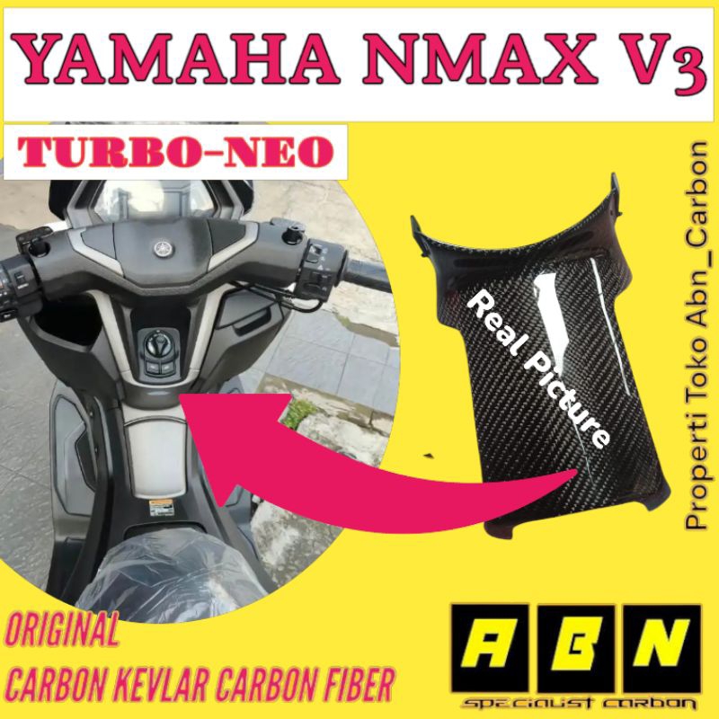 Legeshield Nmax Turbo Carbon Kevlar Deck Nmax V3 Carbon Fiber Ignition ...