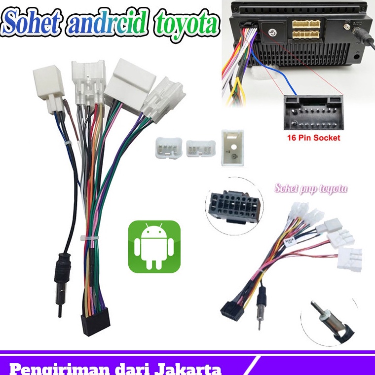 BEST Ready Toyota Daihatsu Android PNP Head Unit Socket Cable Plug N ...