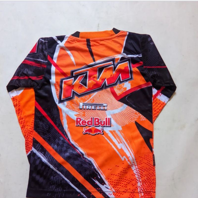 KTM children's cross Jersey, long sleeves, cool material. | Shopee ...