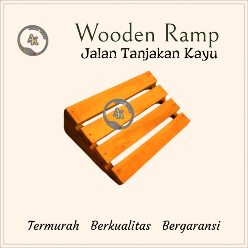 KAYU Wooden ramp Wooden motor ramp bridge 35cm Wooden ramp motor ...
