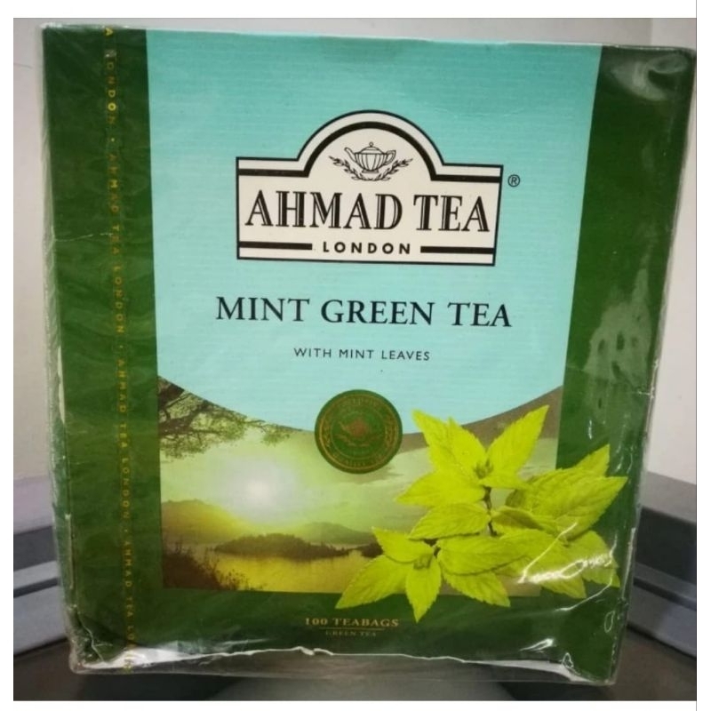 Ahmad Tea contains 100 bags Ahmad Tea London Cardamom Flavor / Mint ...
