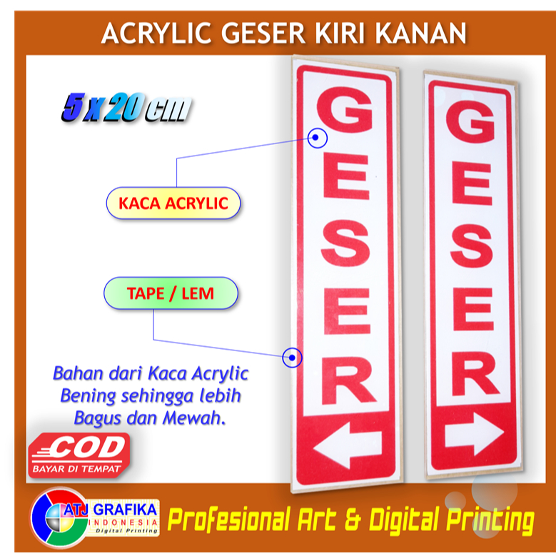 Premium acrylic sliding right and left instructions on how to open and ...