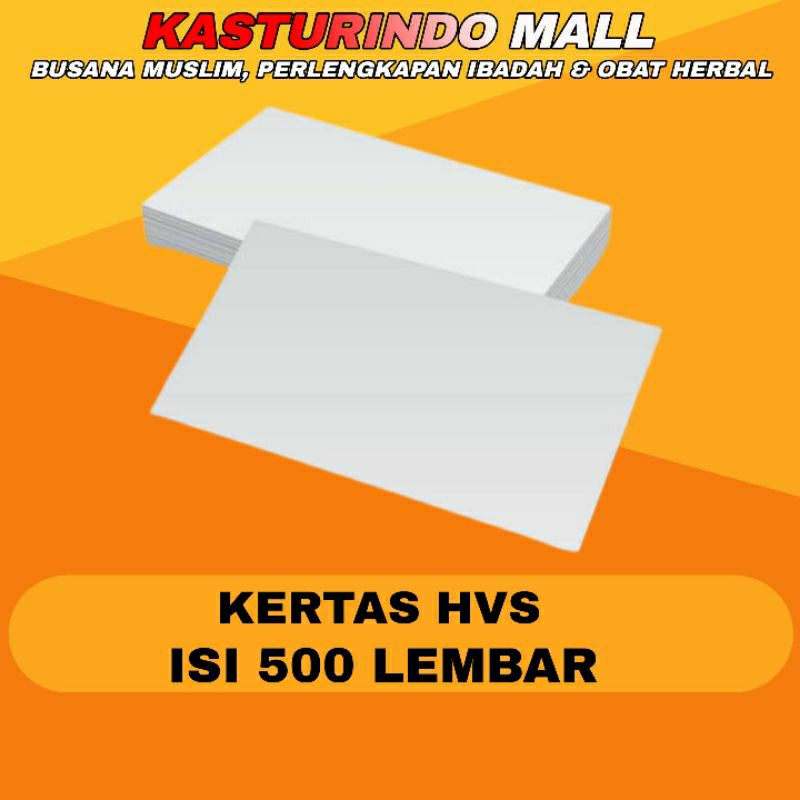 PUTIH White HVS Paper Size A5 Brand Paper One Contains 500 Sheets ...
