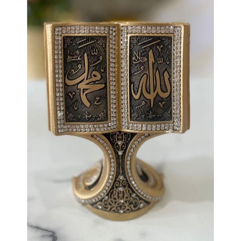 Table displays/Al Quran shaped table decorations, Mecca madinah Umrah ...