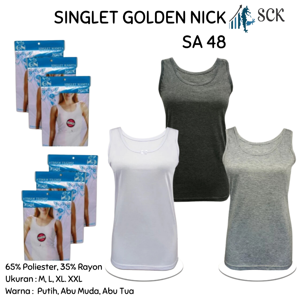 KATUN GOLDEN NICK SA 48 Cotton Women's Singlet SA48 Women's Singlet ...