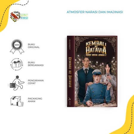 Novel Book - Return to Batavia: Letter for Jenaka 2 - Gigrey - Akad ...