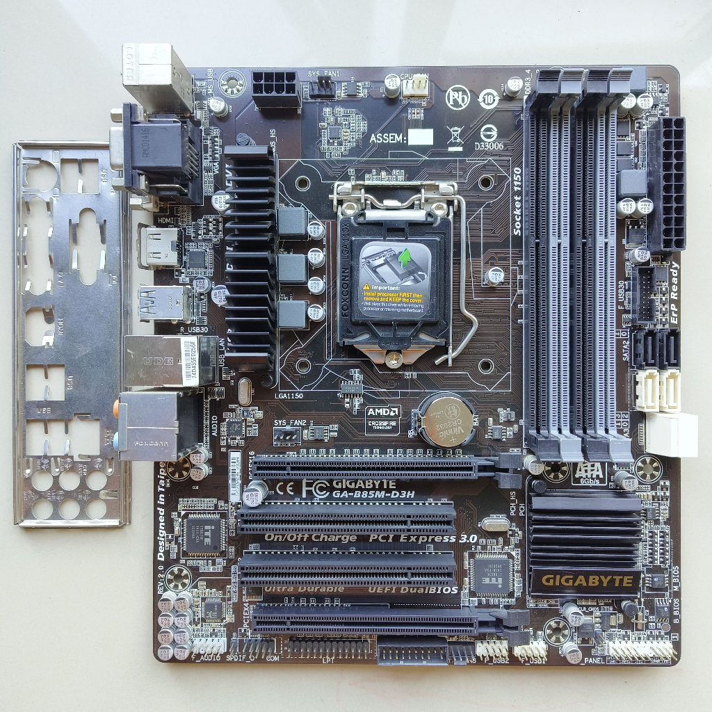 Gigabyte GAMING MAINBOARD GA-B85M-D3H LGA 1150 DDR3 GEN4 REV2 | Shopee ...