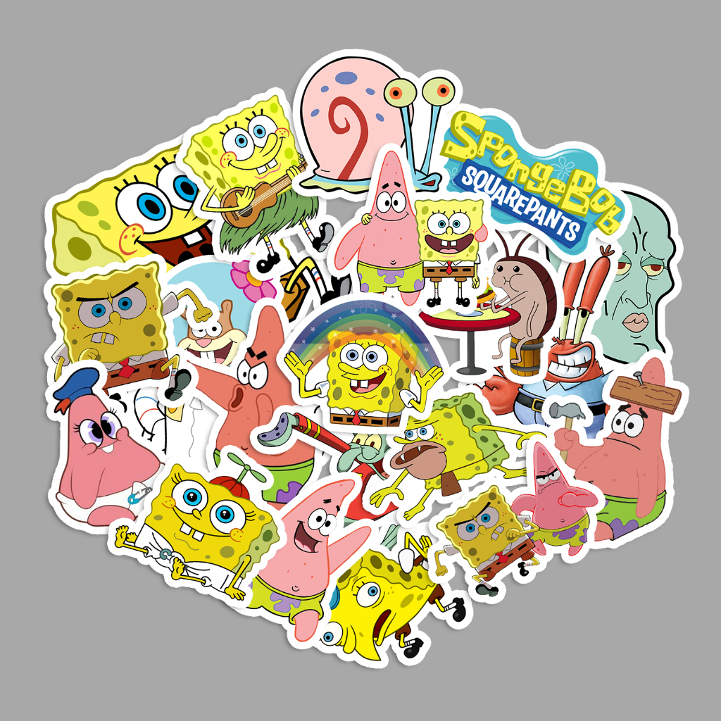Sticker PACK - SPONGEBOB SQUAREPANTS | Suitcase STICKER TUMBLER STICKER ...
