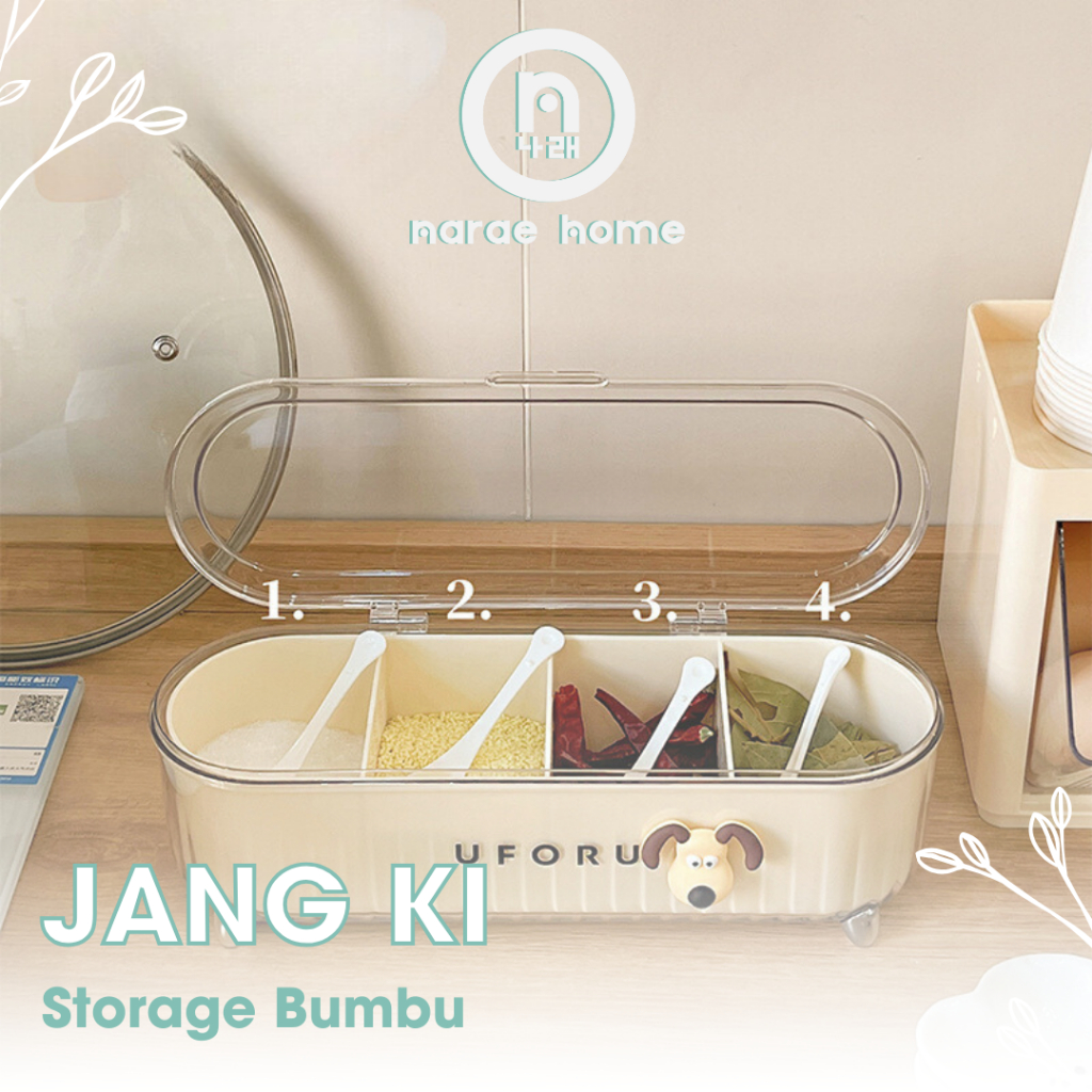 Narae - JANG KI Minimalist Spice Container Seasoning Jar 4 in 1 Pepper ...