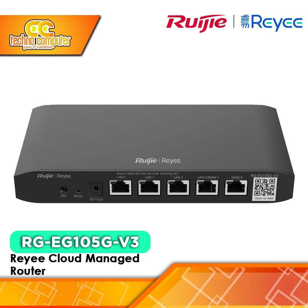 Ruijie Reyee RG EG105G V3 Reyee Cloud Managed Router | Shopee Singapore