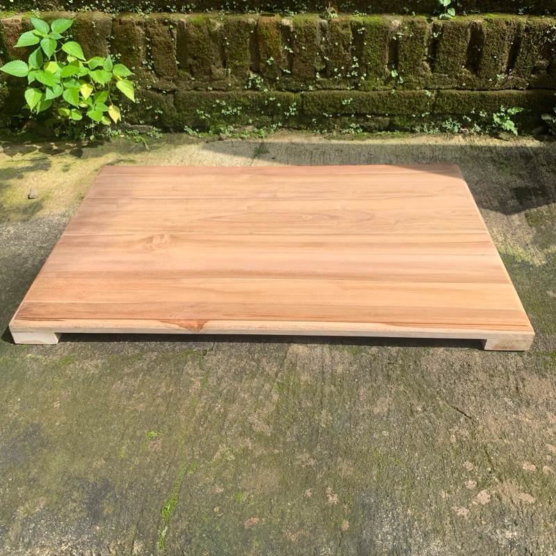 KAYU Natural Teak Wood Cutting Board With Legs / Genuine Teak Wood ...