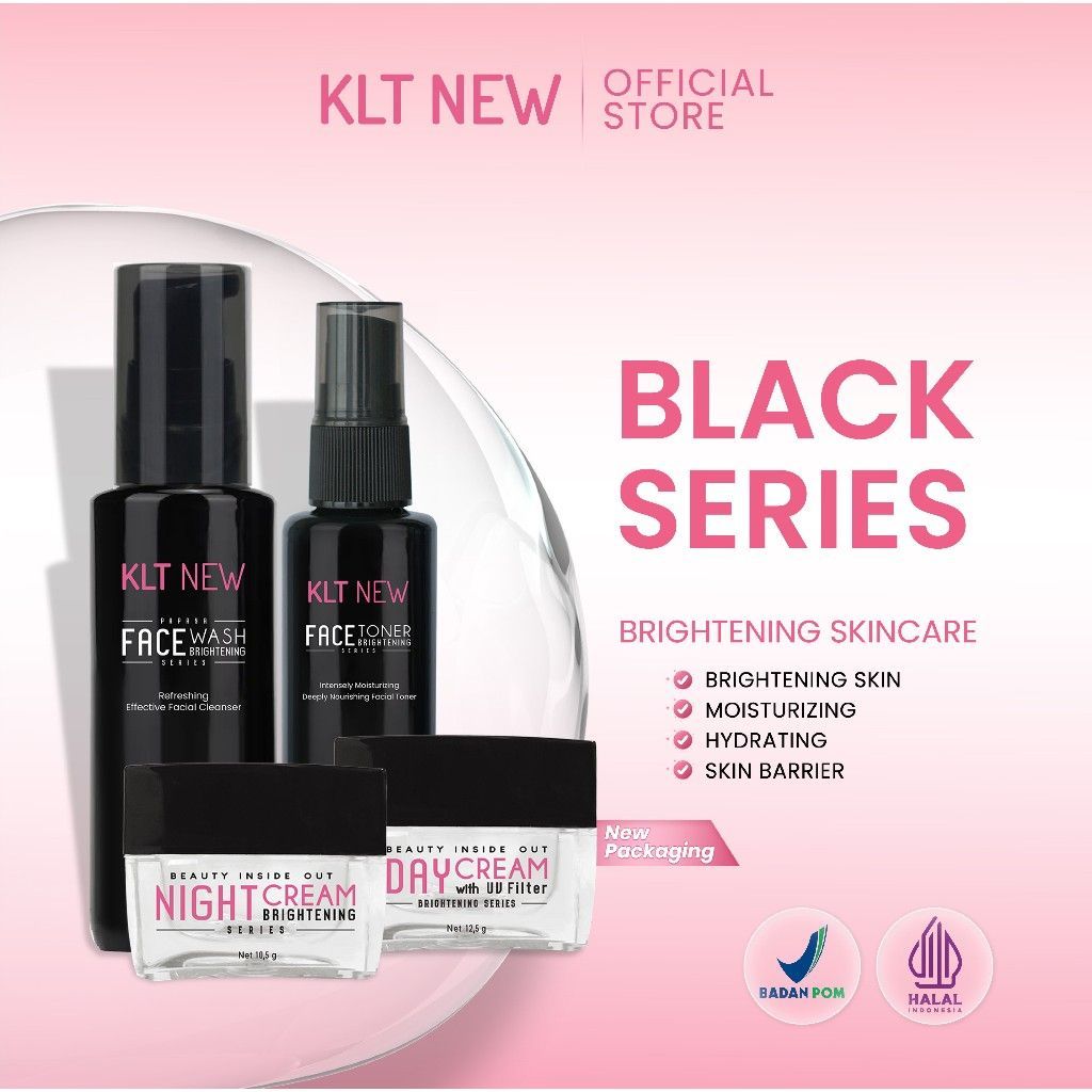 HITAM PUTIH (FREE Pouch) KLT NEW Black Face Package (Black Series ...