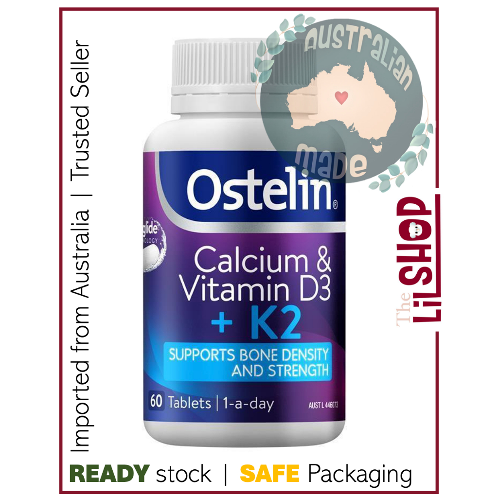 Ostelin Calcium & Vitamin D3 + K2 - Cal-DK2 - Calcium, Vitamin D ...