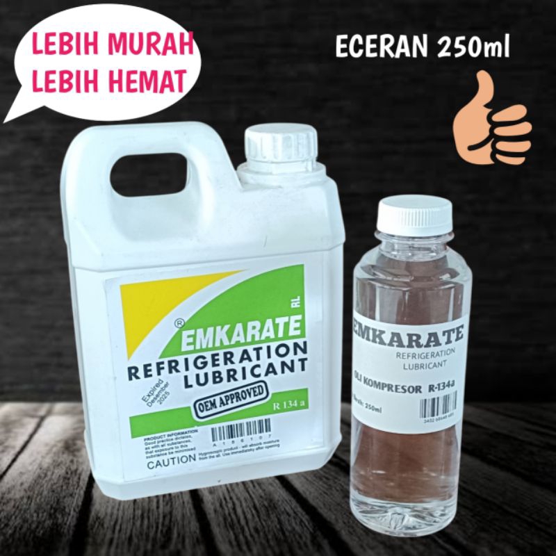 EMKARATE r134a refrigerator compressor oil retail 250ml more economical ...