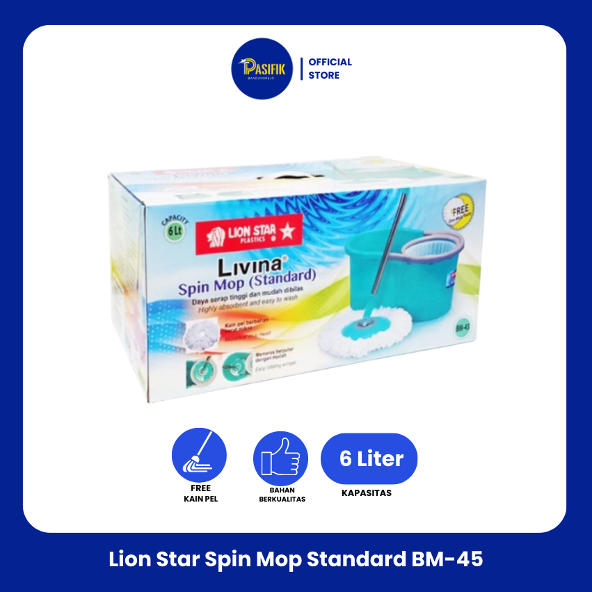 Lion Star BM-45 Livina Spin Mop 6 Liter (Standard) | Shopee Singapore