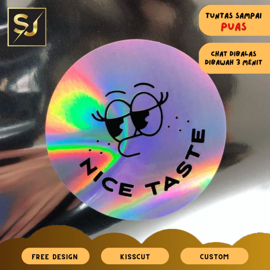 Sbh 2-5 Sangjaya Print Custom Round Logo Stickers Olshop Label Stickers ...